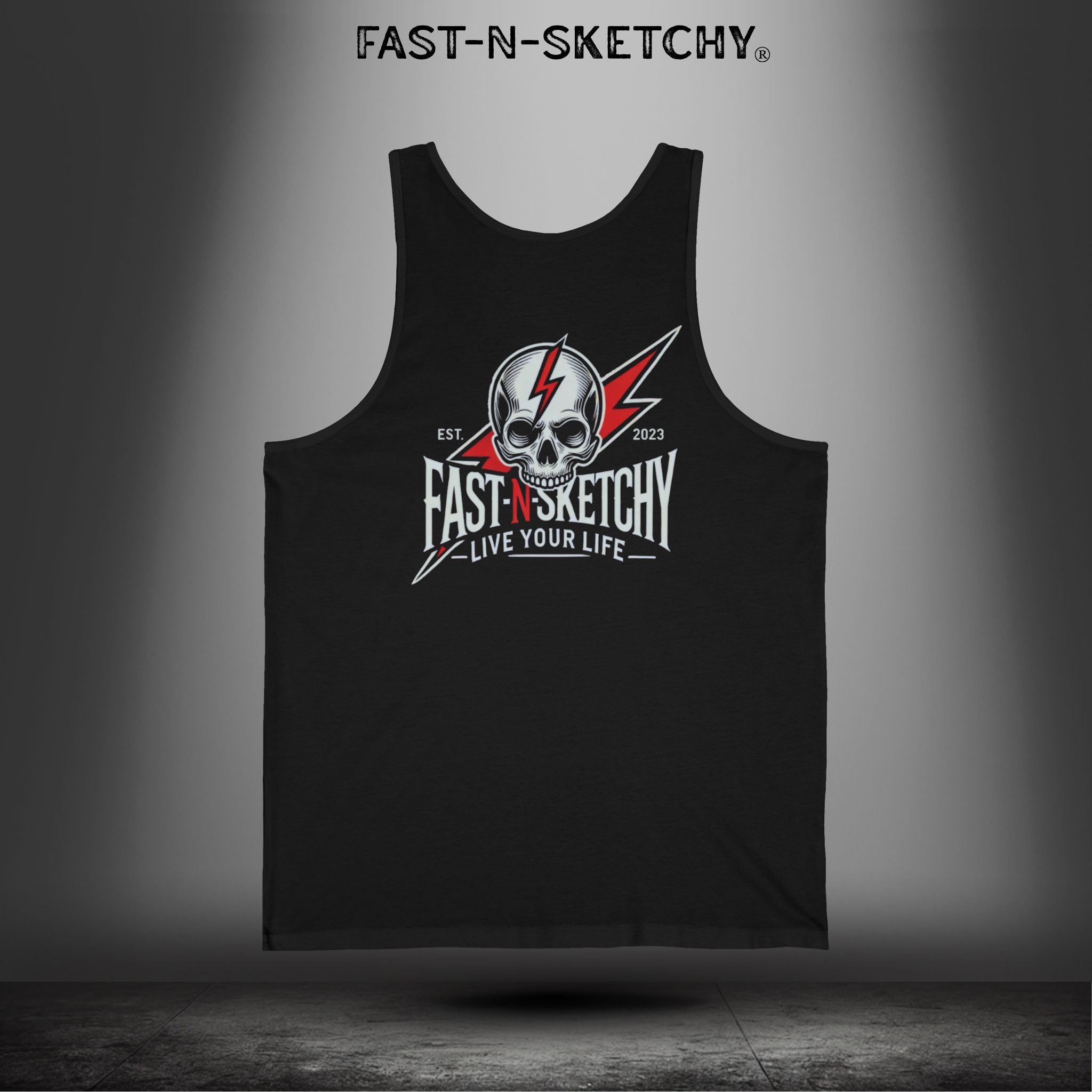 Men’s Tank Tops for Training, Riding & Summer | FAST-N-SKETCHY®
